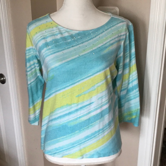 Ruby Rd. | Tops | Ruby Rd Favorites Beaded Embellished Top Size M ...